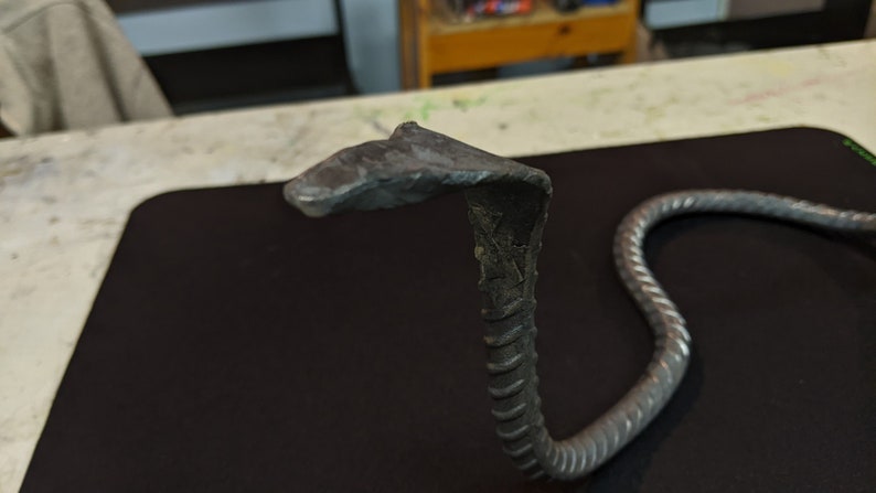 Hand Forged Rebar Snake - Etsy