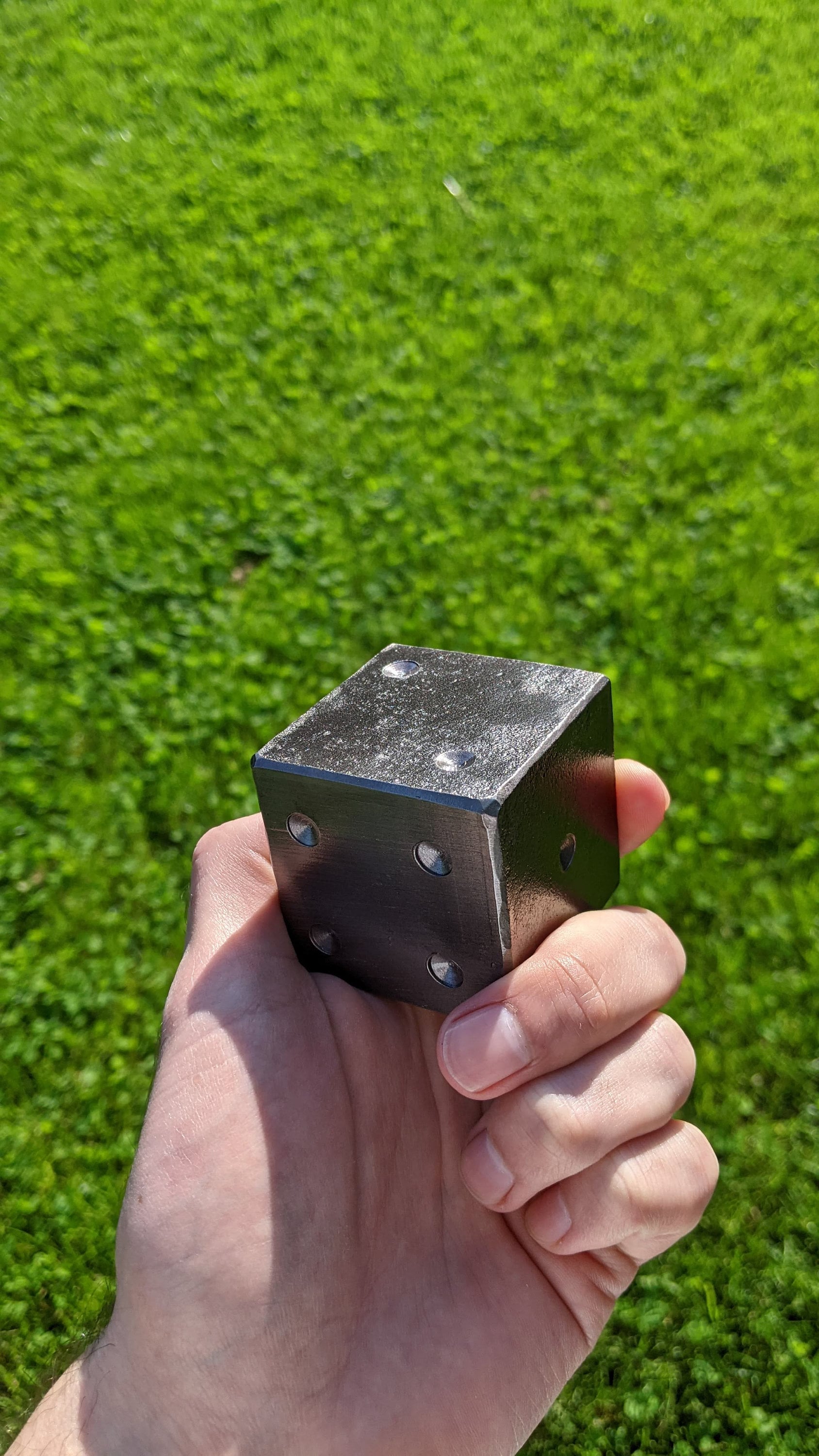 Hand Forged Solid Steel Dice 100% Upcycled Reclaimed Material - Etsy