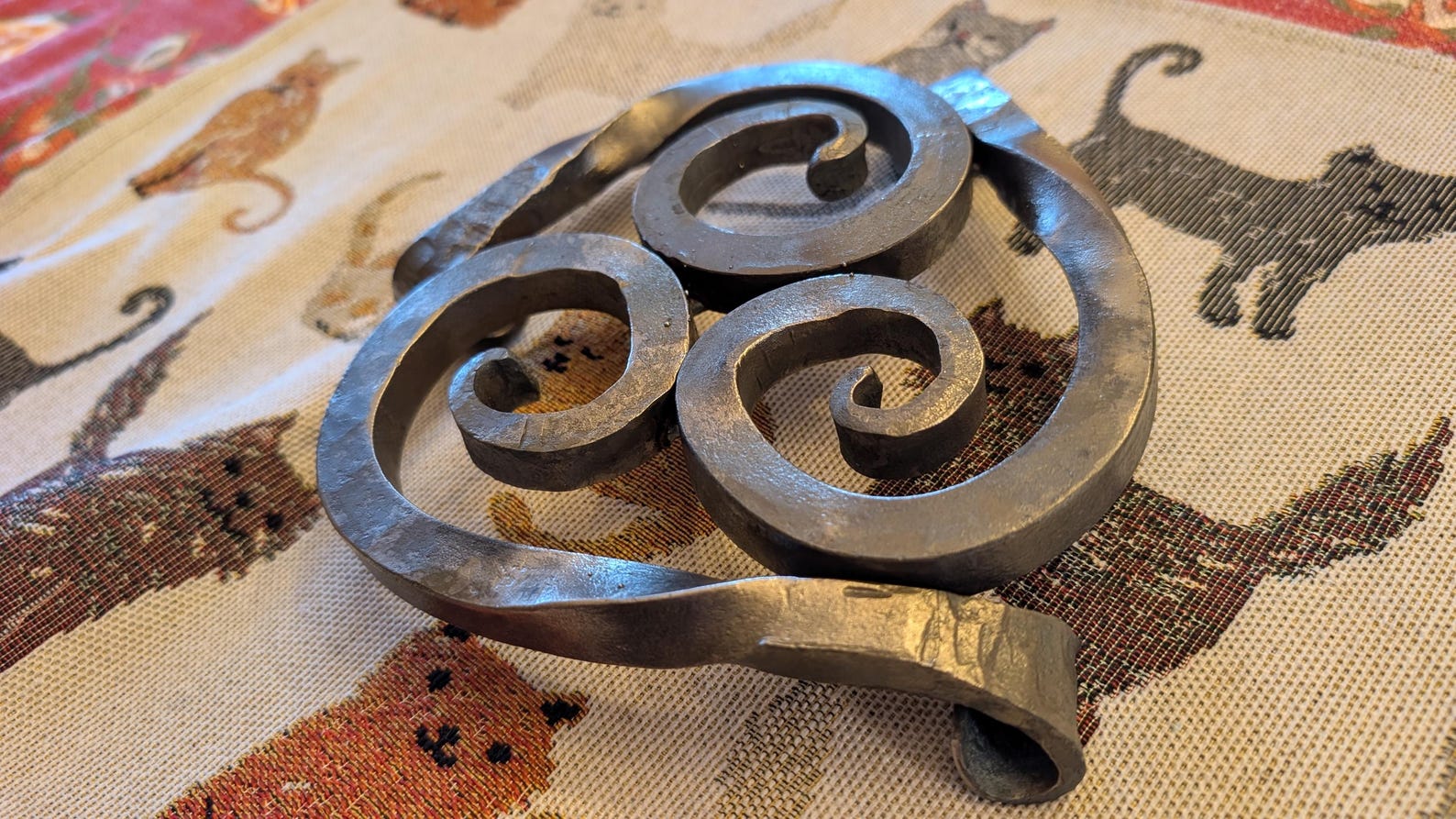 Hand Forged Trivet / Hot Plate - Etsy
