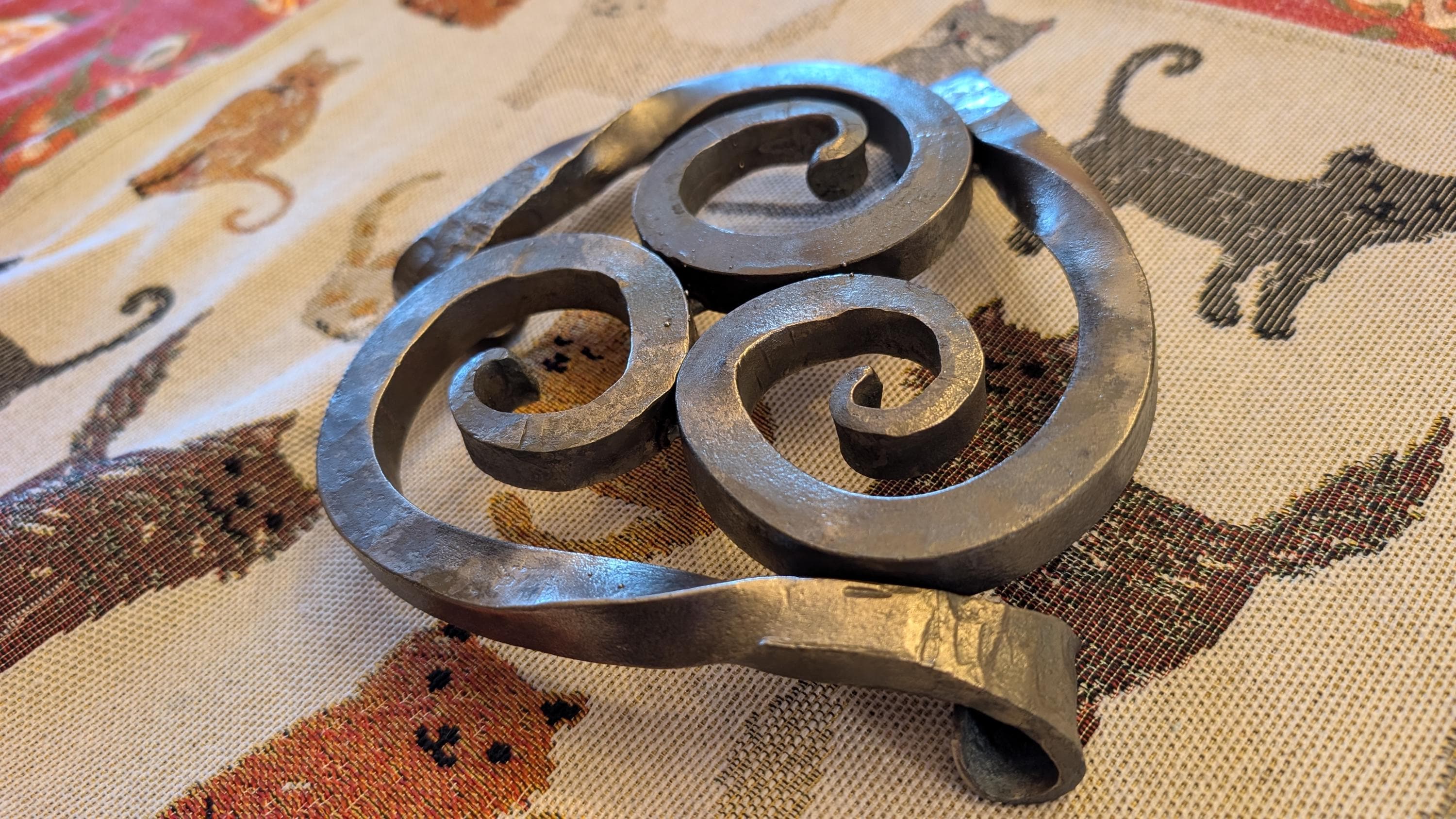 Hand Forged Trivet / Hot Plate - Etsy