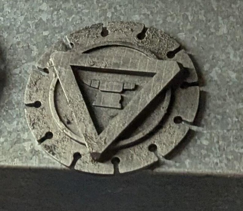 Lighthammer Forge Emblem 3D Printable Badge, Magnet or Pin Clasp Ready ...