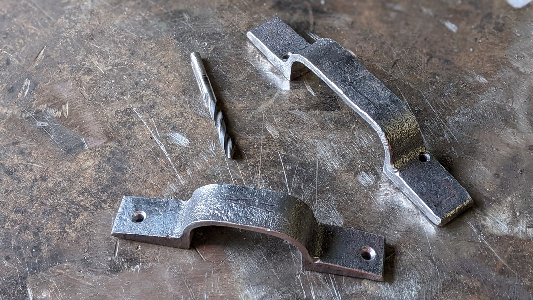 Hand-forged Door/drawer/cabinet Pulls Made From Upcycled Channel Iron ...