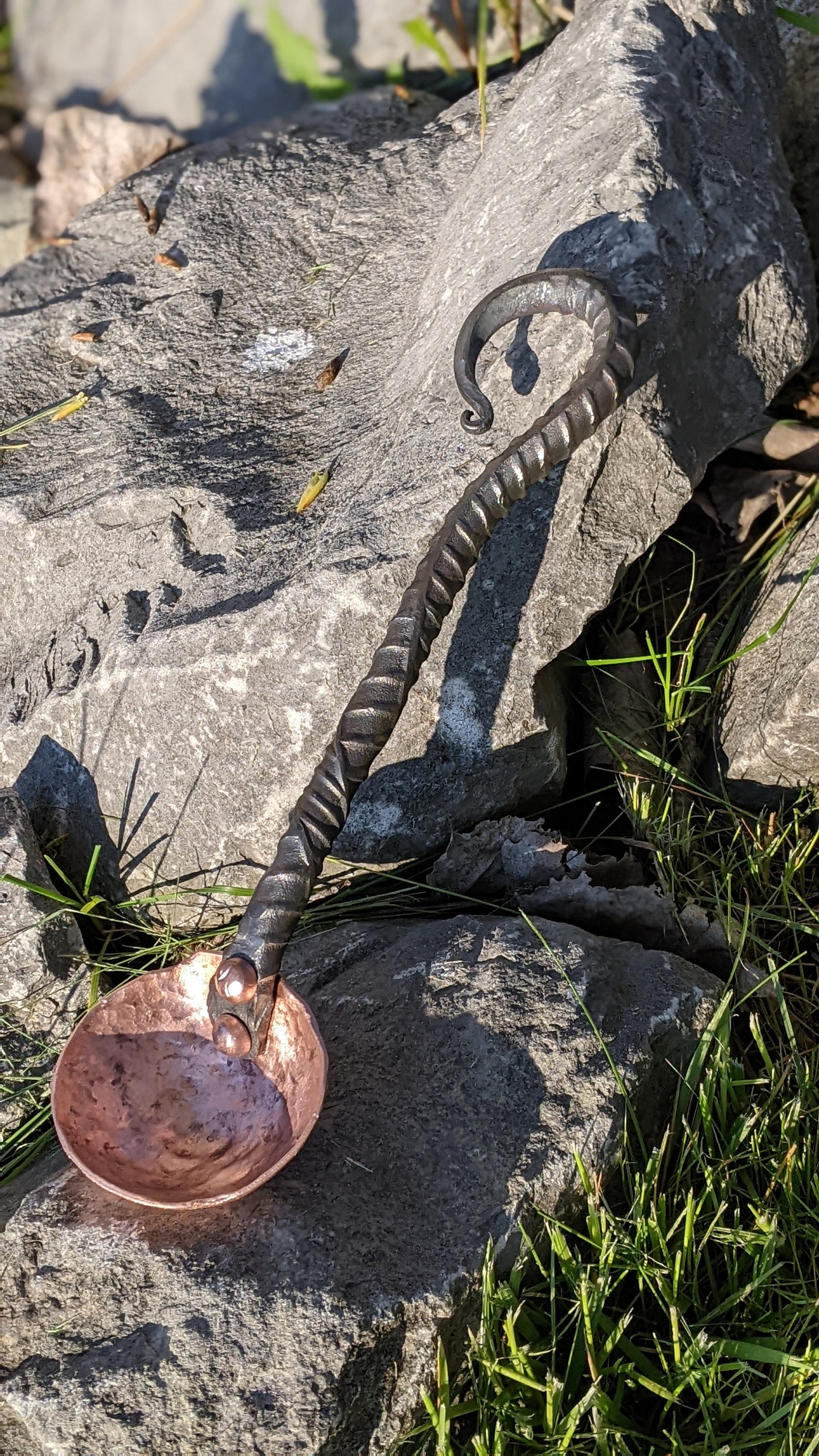Hand-forged Copper and Steel Rebar Coffee Scoop/ladle - Etsy