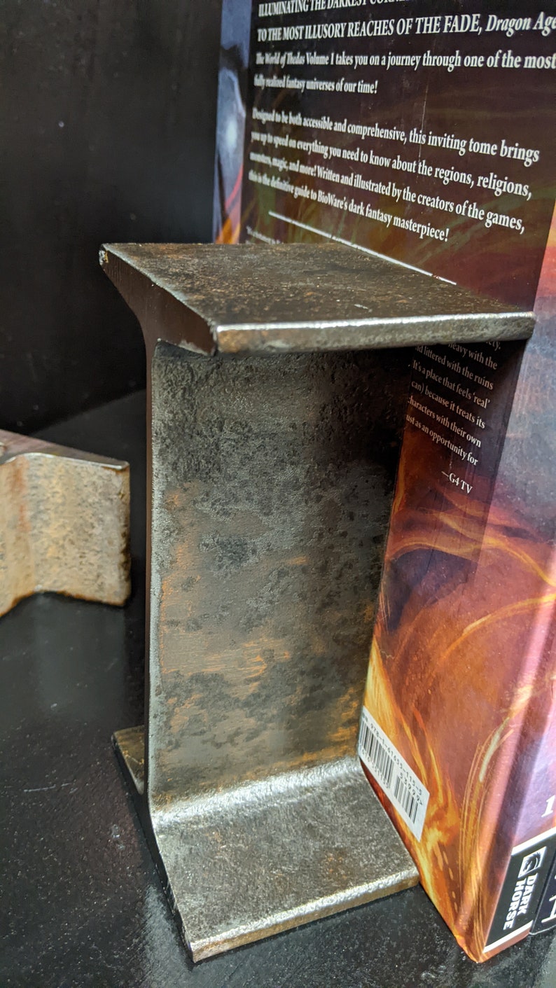 Upcycled Steel I-beam Bookends - Etsy