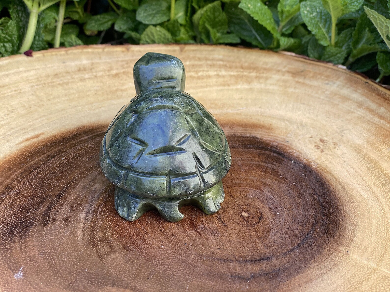 3 3/4 Hand Carved Green Jade Gemstone Turtle Tibet folk | Etsy