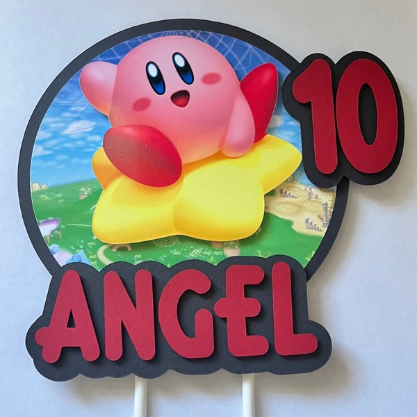 Kirby Cake Topper - Etsy