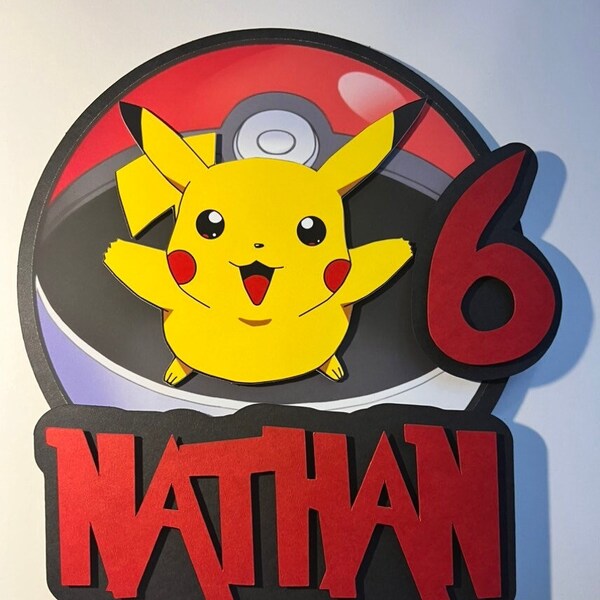 Pikachu Cake Topper - Etsy