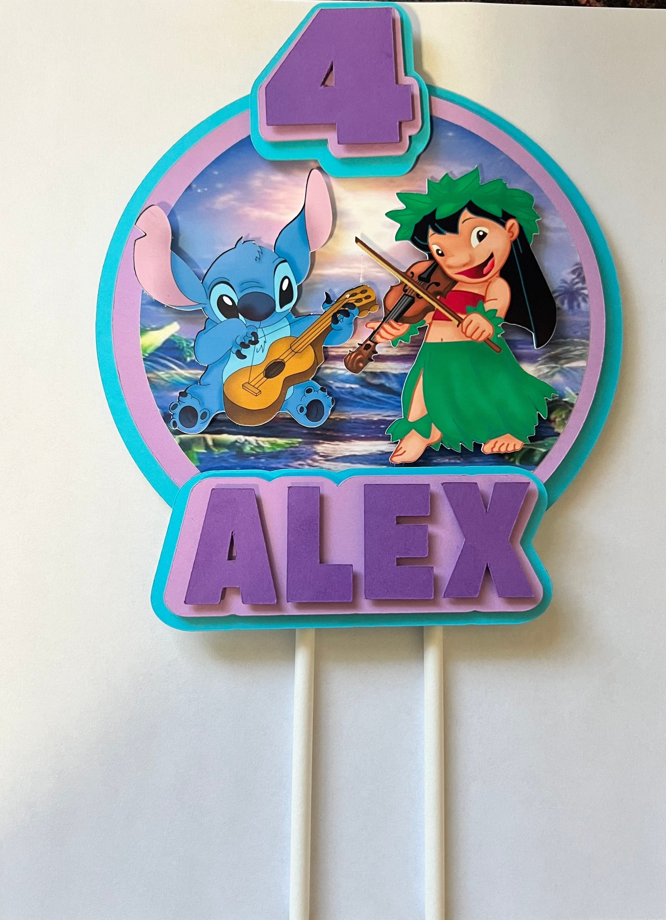 Lilo & Stitch Theme Cake Topper - Etsy