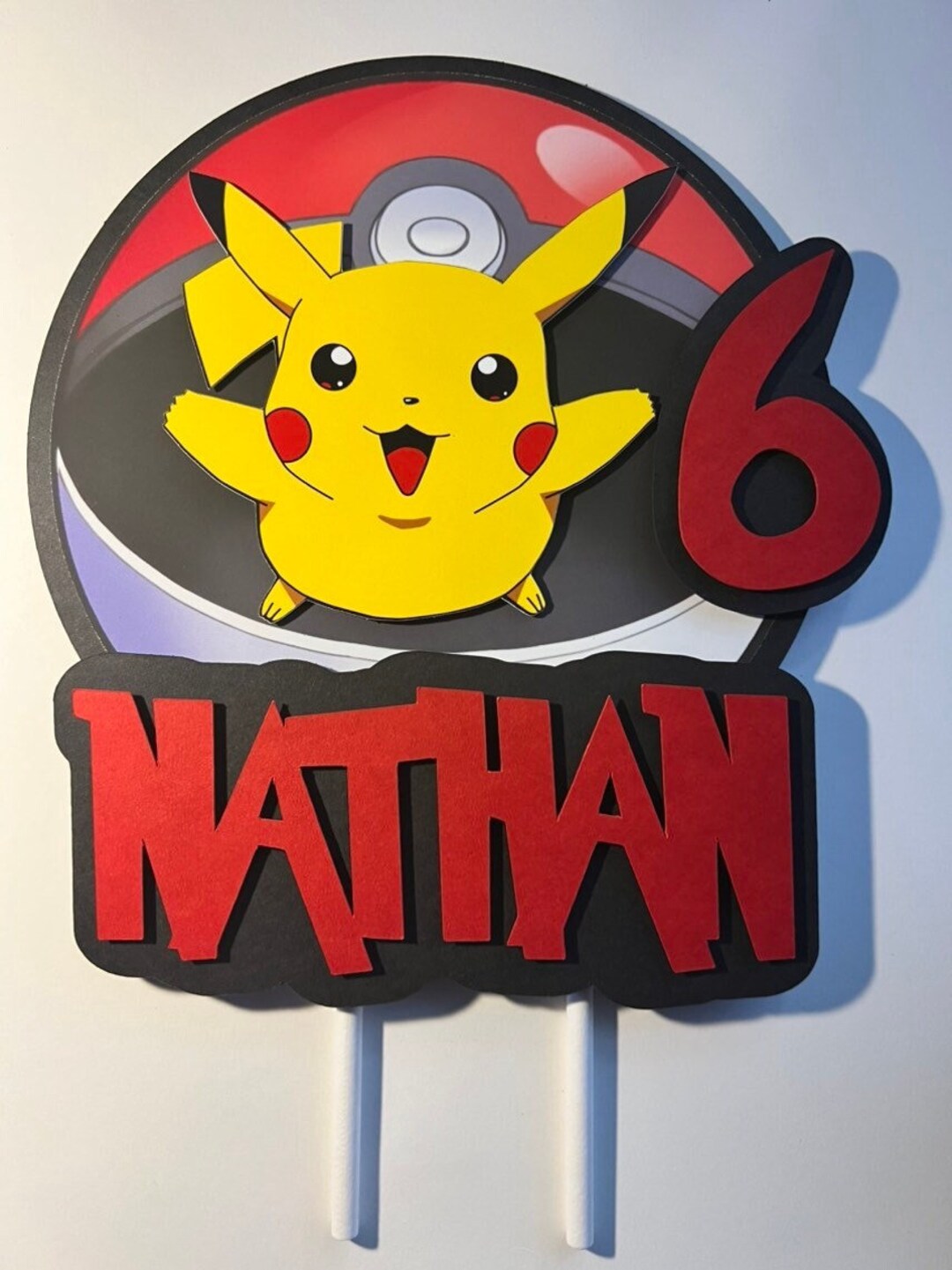 Pikachu Cake Topper - Etsy