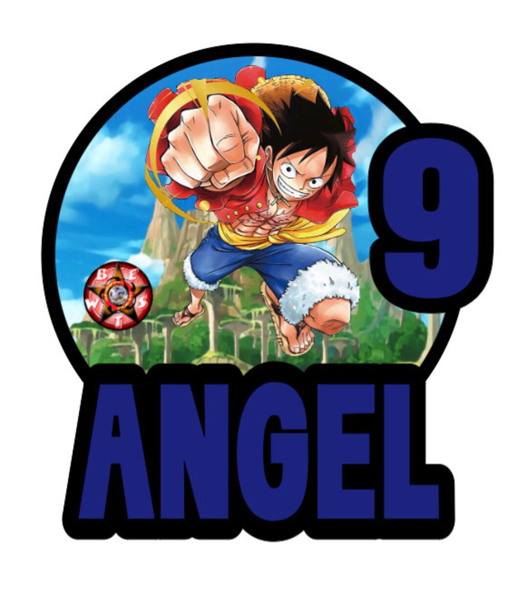 Png-digital Monkey D. Luffy Theme Cake Topper to Make for Cricut Design ...