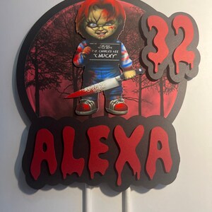 Chucky Theme Cake Topper - Etsy
