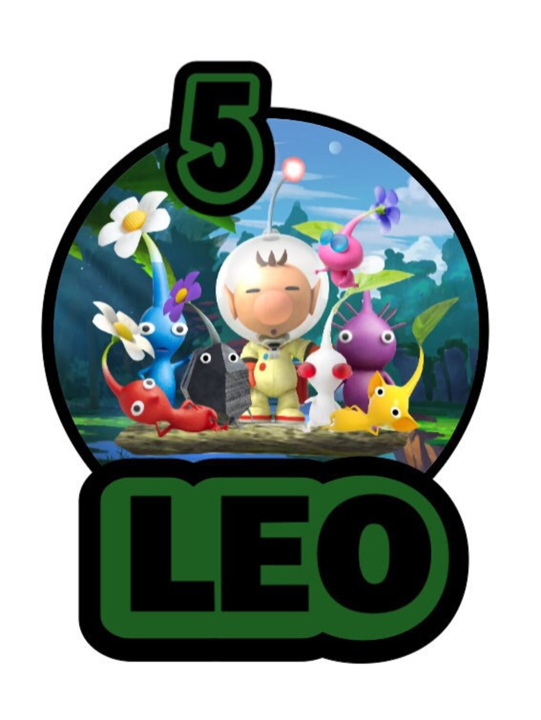 Png-digital Pikmin Theme Cake Topper to Make for Cricut Design Space ...