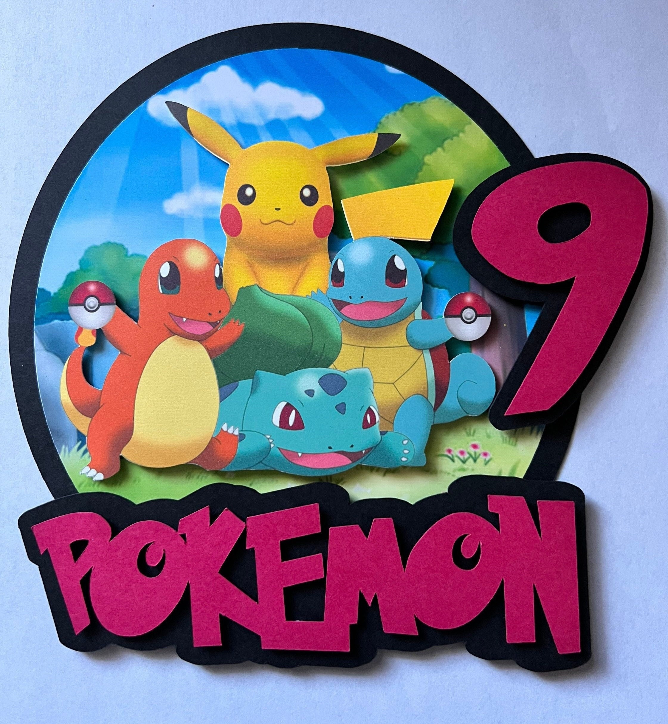 Pokémon Cake Topper | Etsy