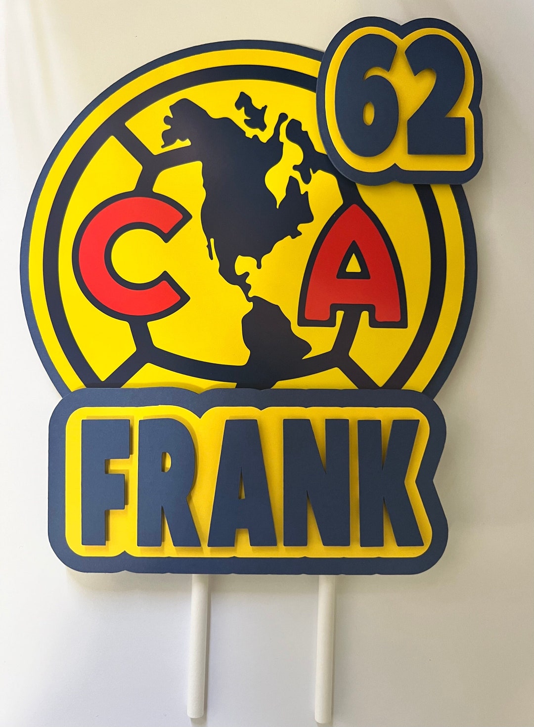 Club America Soccer Team Cake Topper - Etsy