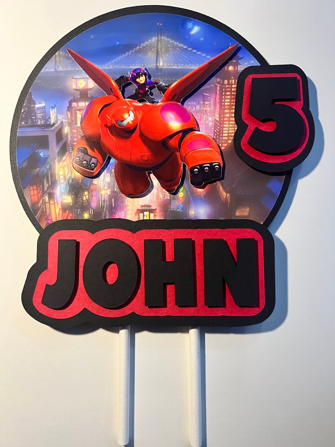 Baymax Big Hero 6 Theme Cake Topper - Etsy