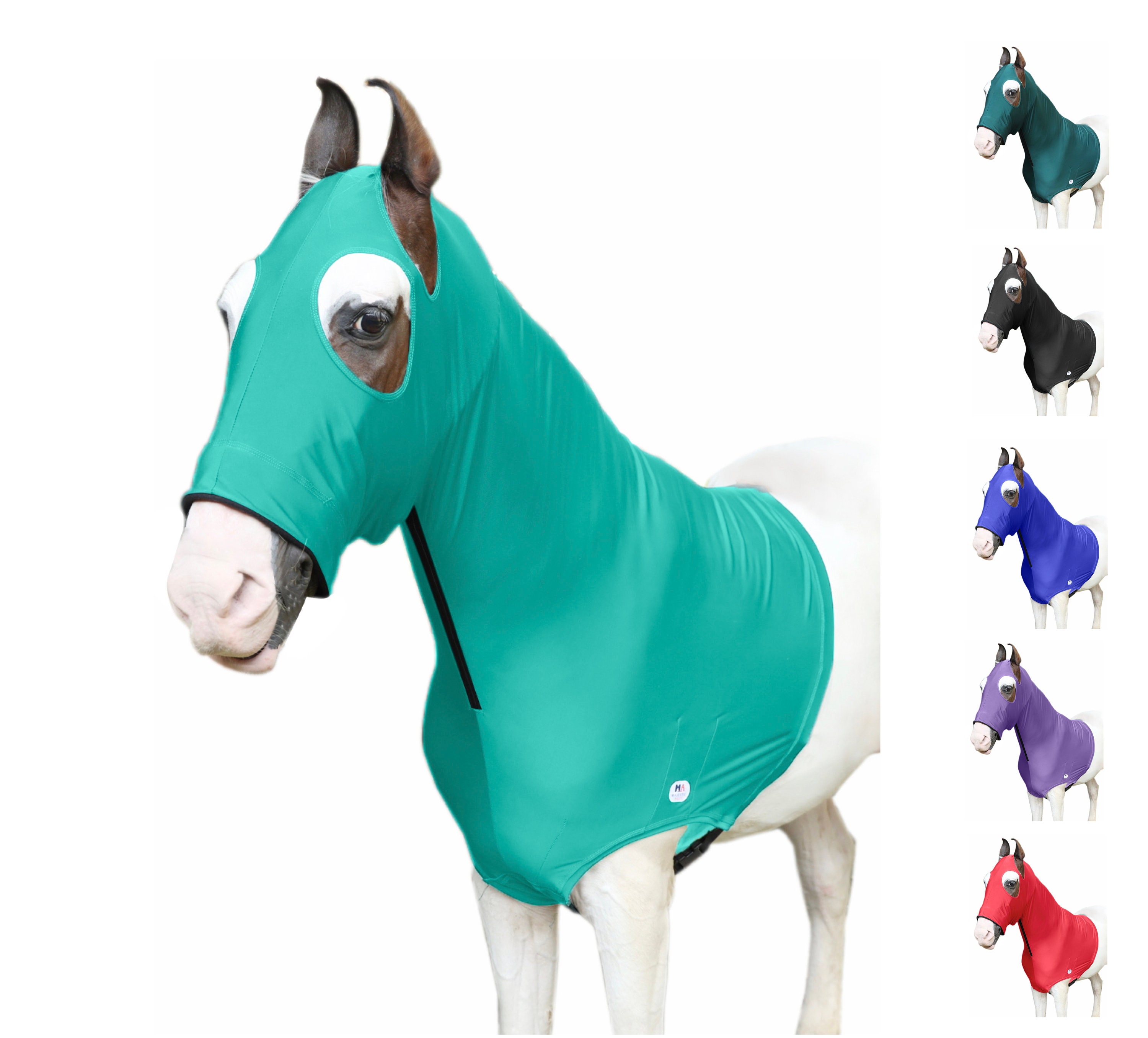 Majestic Ally Stretch Lycra Horse Hood With Zipper - Etsy