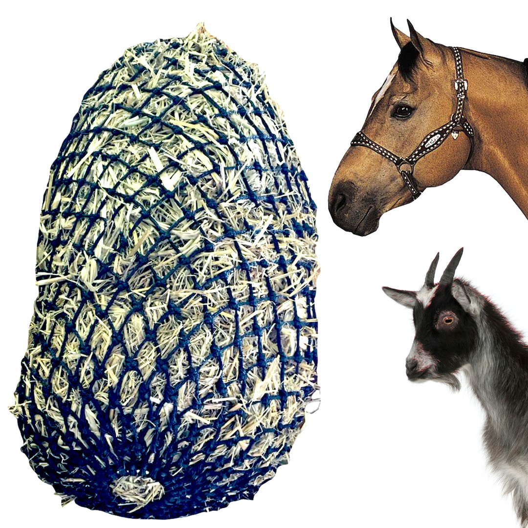 Majestic Ally 1.25”x1.25” Holes Ultra Slow Feed 40”sturdy Hay Net With ...