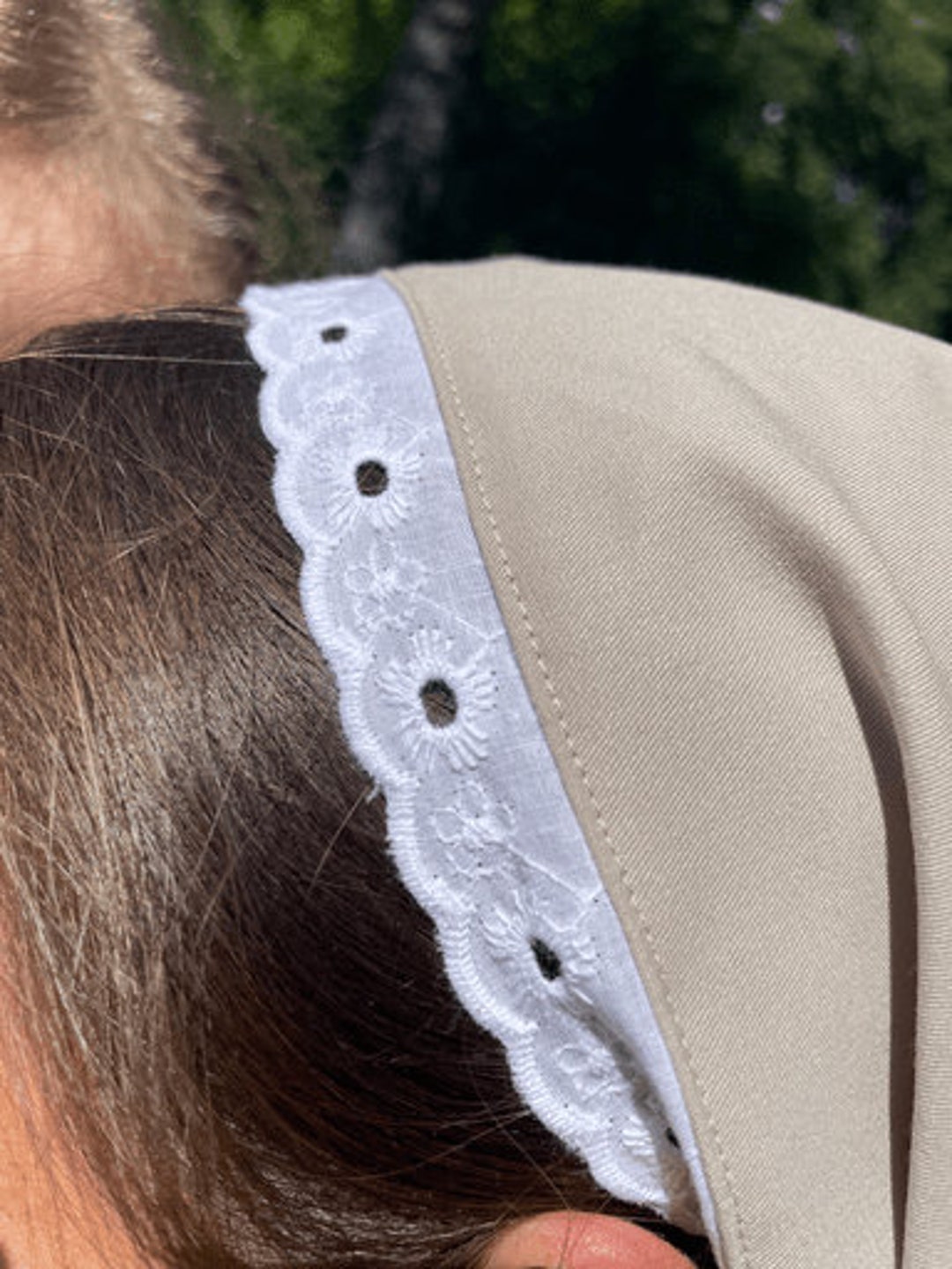Shiny Cream Headscarf, Christian Head Covering - Etsy