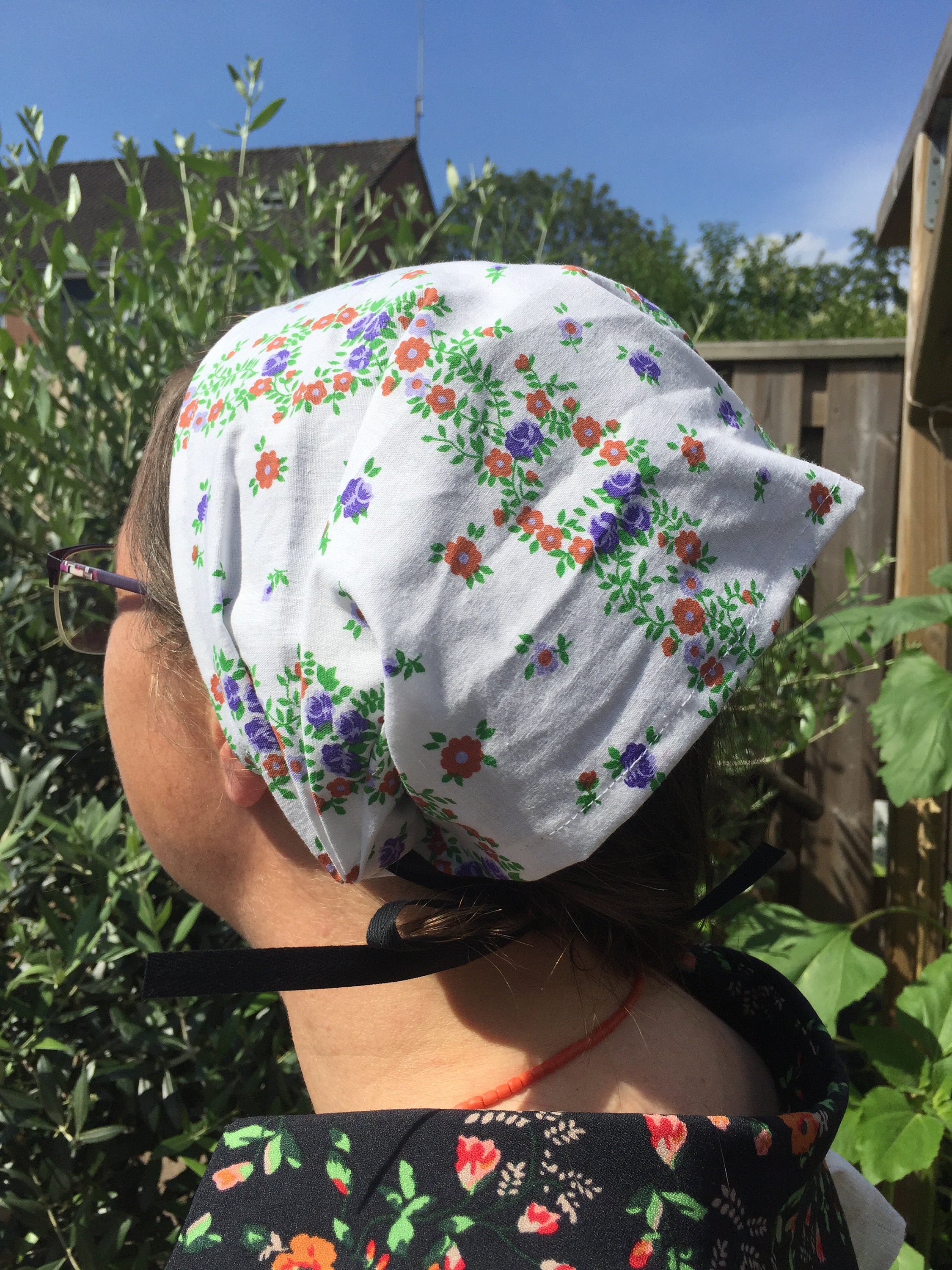 Vintage Cotton Headscarf Christian Head Covering, Headscarf, Cover ...