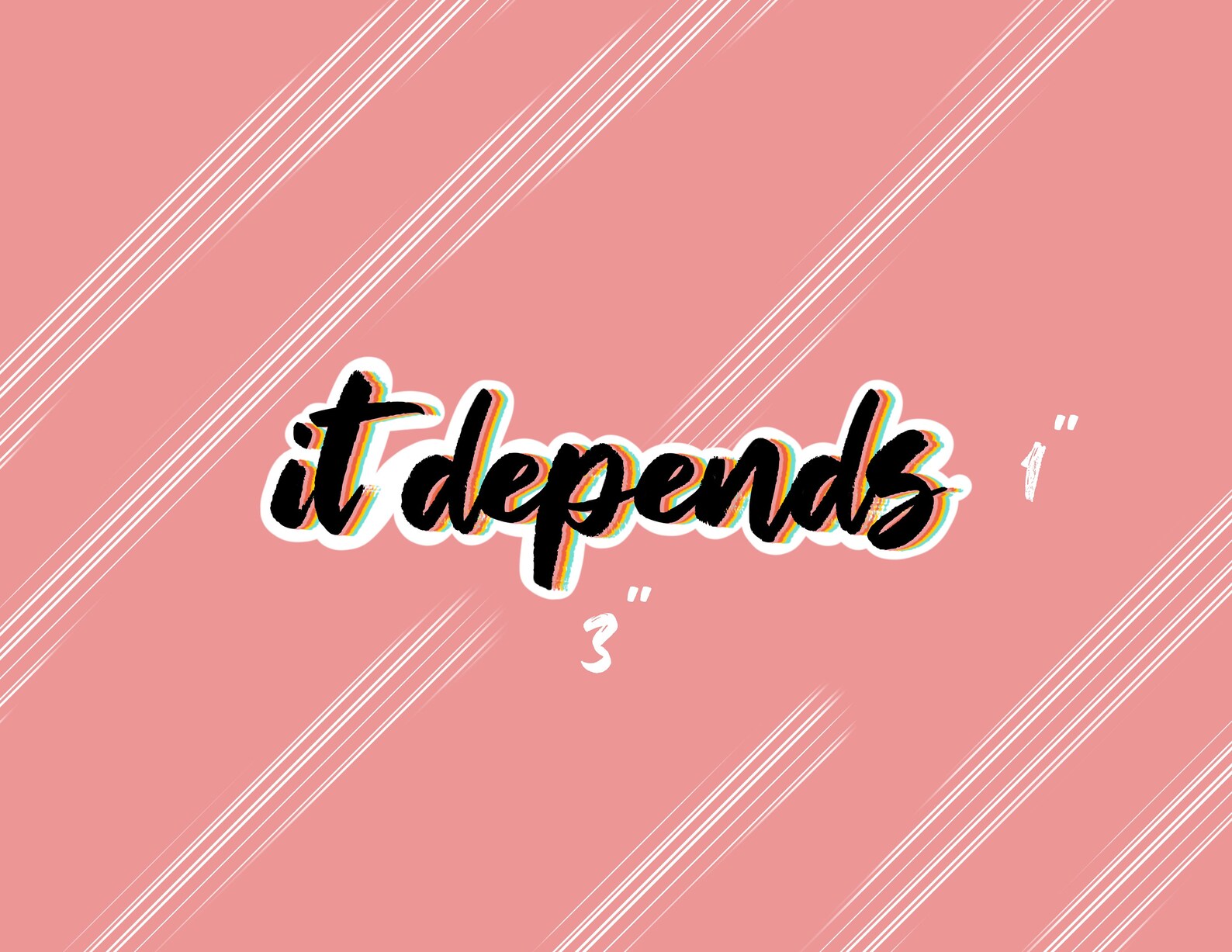 It Depends Die Cut Sticker Doctor of Physical Therapy - Etsy