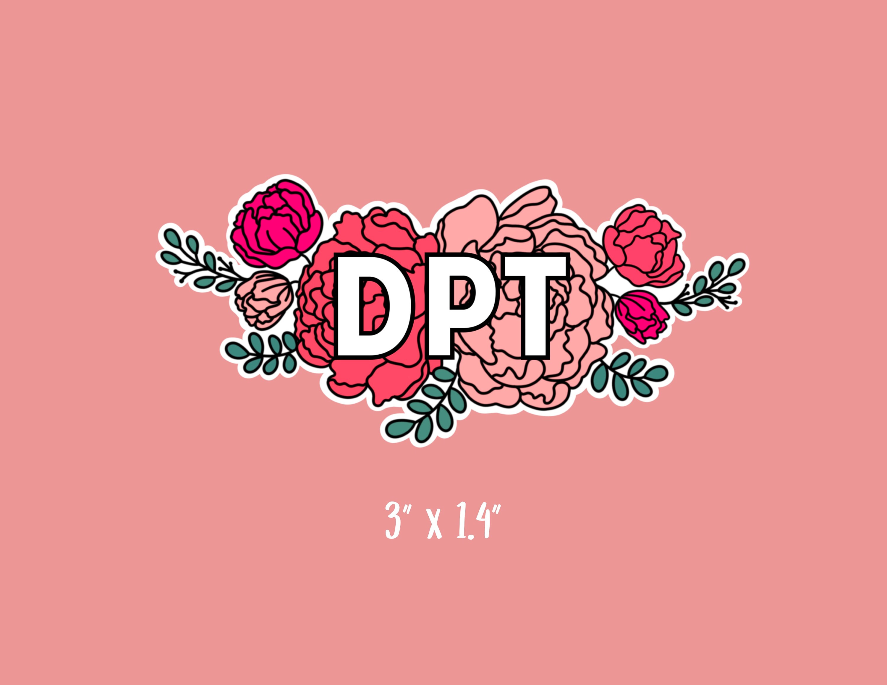 DPT Doctor of Physical Therapy Sticker Physical Therapist Die - Etsy