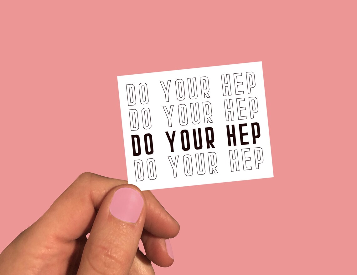 Do Your HEP Sticker Home Exercise Program Pt Physical - Etsy