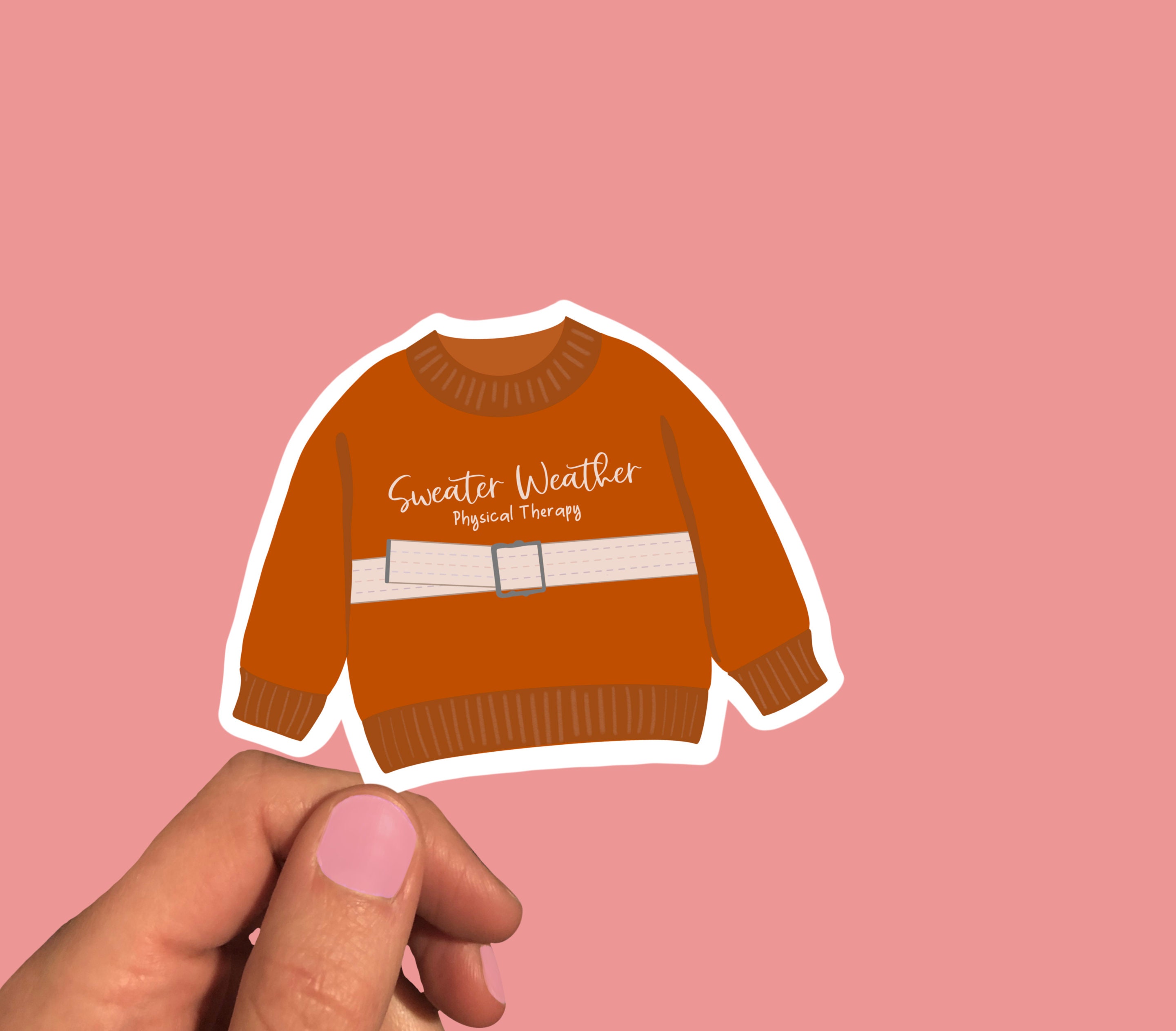Sweater Weather Physical Therapy Sticker Fall Sticker - Etsy