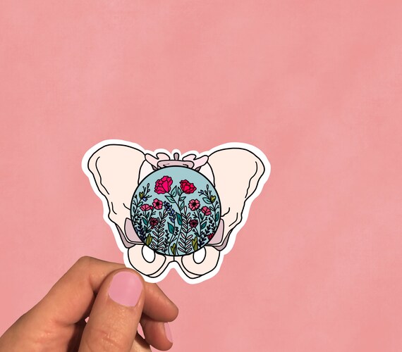 Pelvic Health Physical Therapy Sticker Floral Physical - Etsy