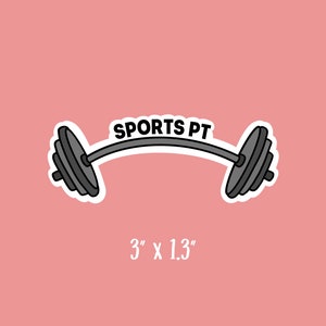Sports Physical Therapy Sticker, Sports Physical Therapist, DPT Sticker ...