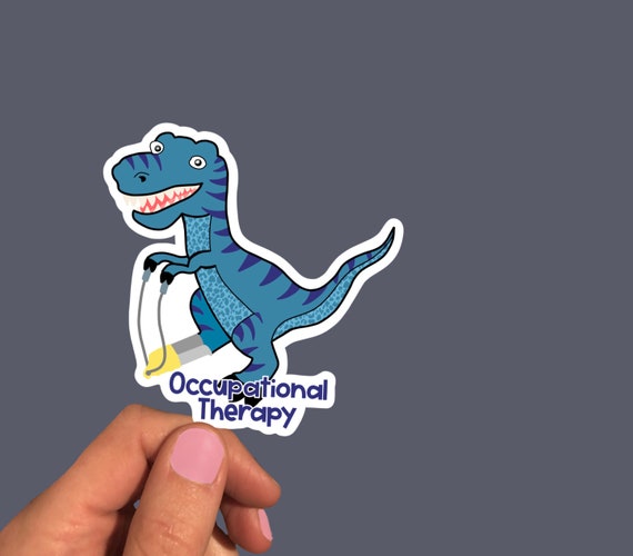 Occupational Therapy Dinosaur Sock Sticker Occupational - Etsy
