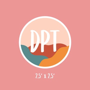 DPT Doctor of Physical Therapy Sticker, Physical Therapist Sticker, SPT ...