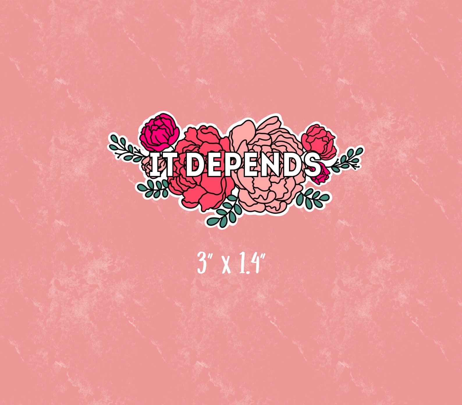 It Depends Die Cut Sticker Doctor of Physical Therapy - Etsy