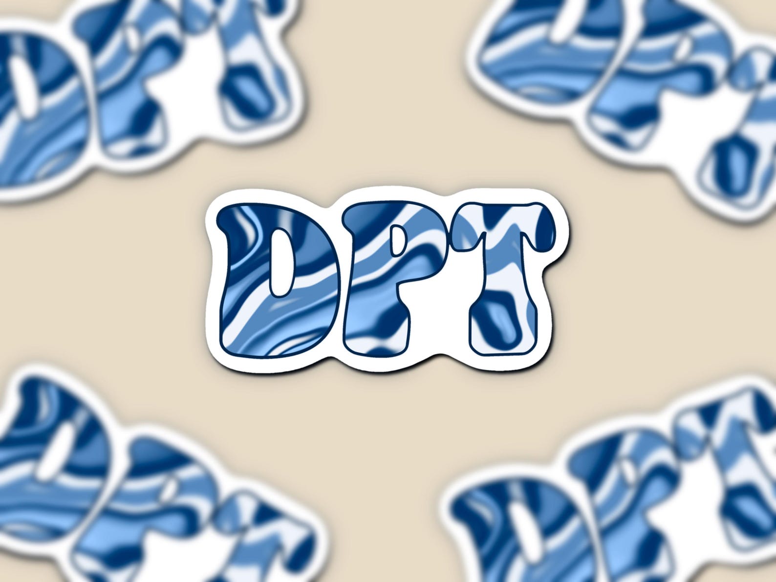 DPT Physical Therapy Sticker, Waterproof Vinyl Laptop Decal, Gift for ...