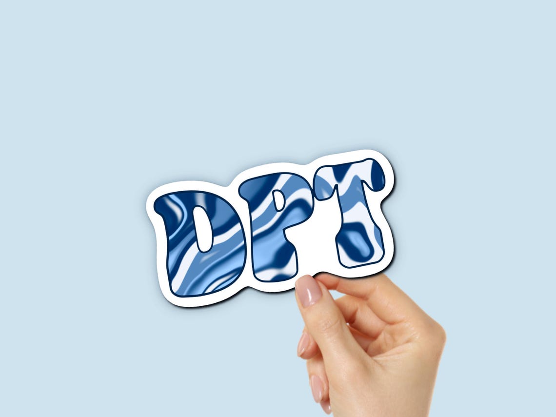 DPT Physical Therapy Sticker, Waterproof Vinyl Laptop Decal, Gift for ...