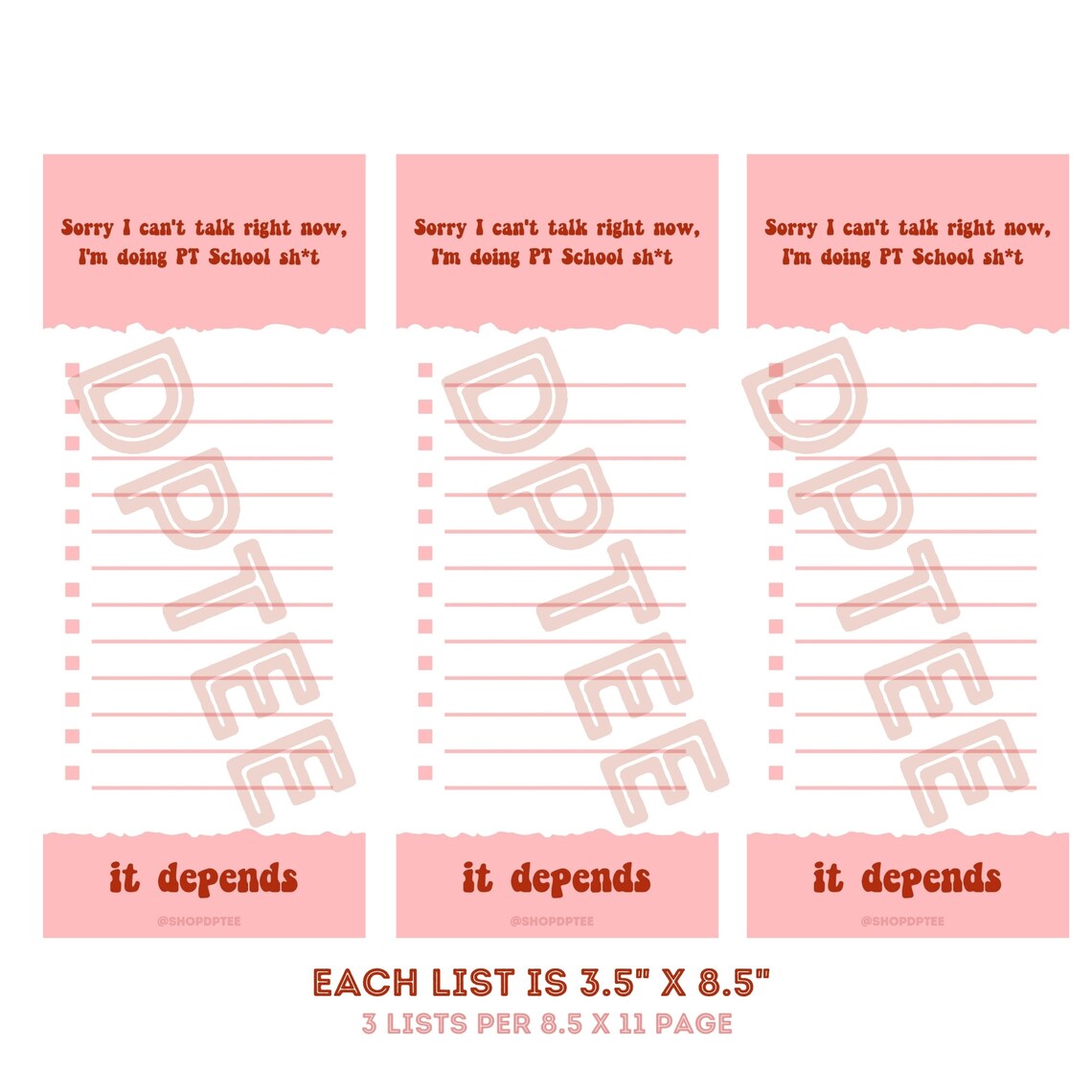 PT School Printable To-do List Physical Therapy Printable - Etsy
