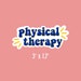 Physical Therapy Sticker Physical Therapist Sticker Die Cut - Etsy