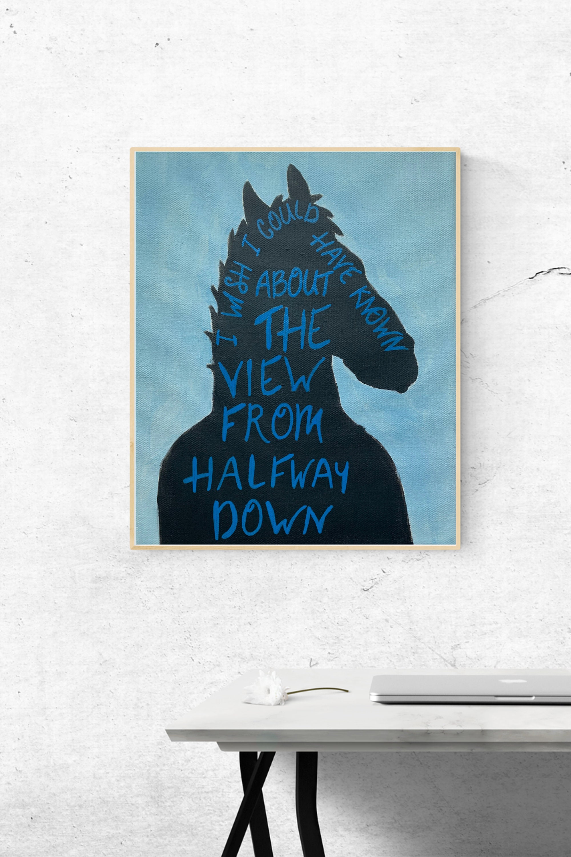 Bojack Horseman-the View From Halfway Down Decoration Wall Art Painting ...