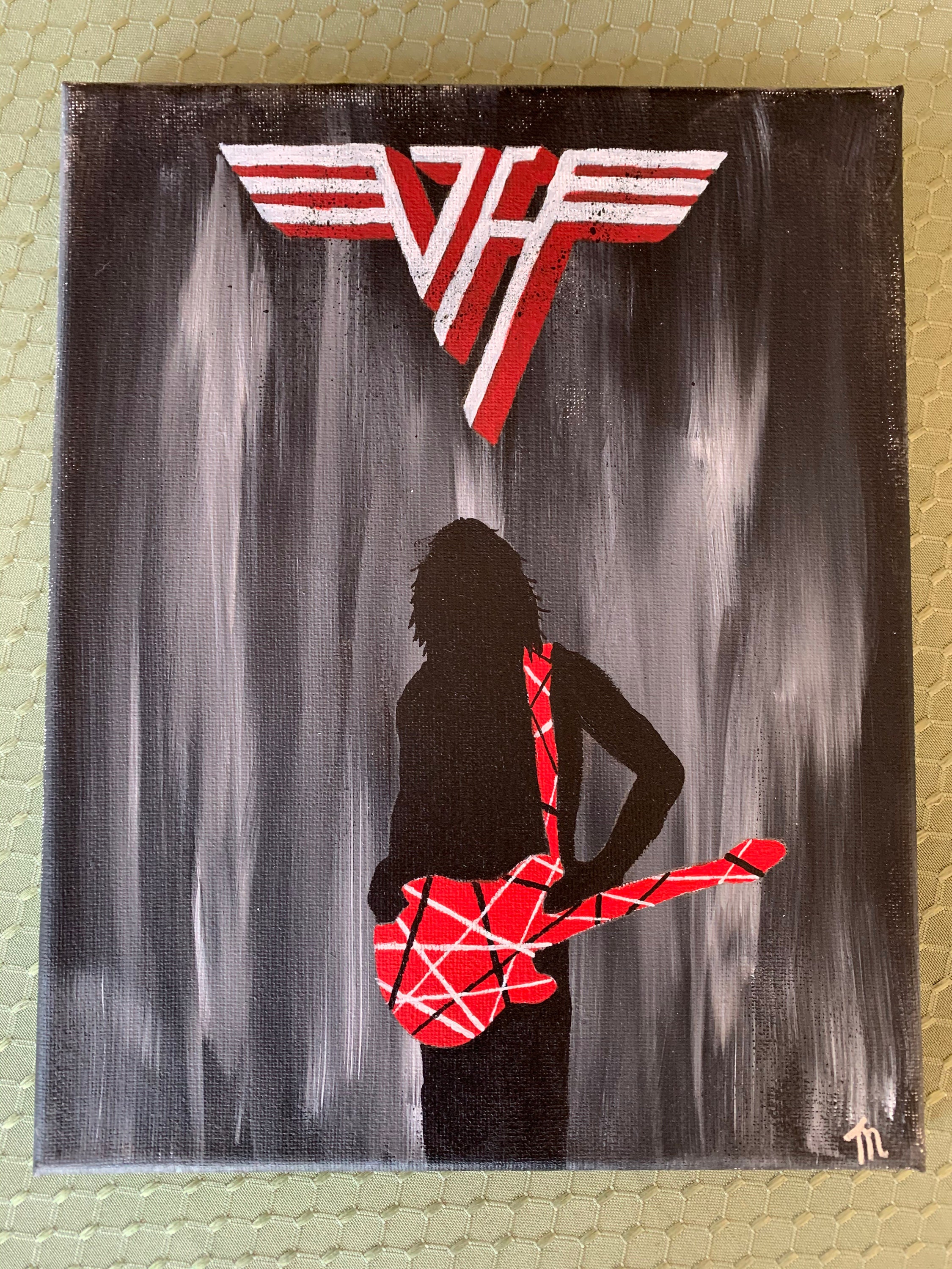 Eddie Van Halen Band Wall Art Decoration Painting - Etsy
