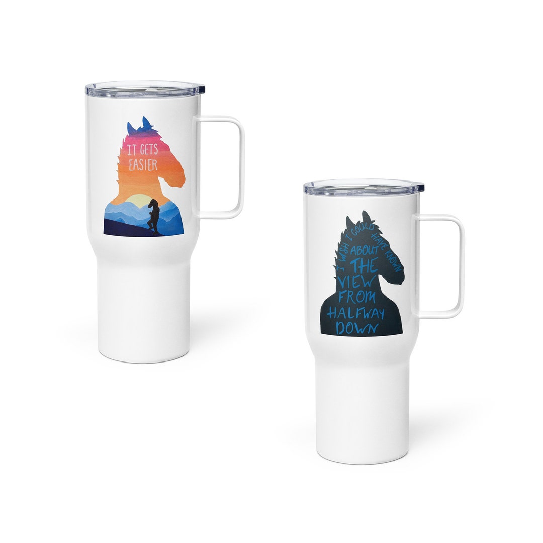 Bojack Horseman Travel Mug Bojack Drink Tumblers It Gets Easier ...
