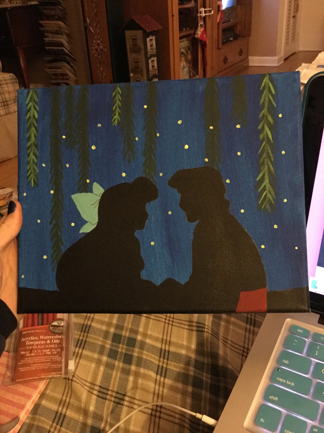 Kiss the Girl the Little Mermaid Ariel Painting - Etsy