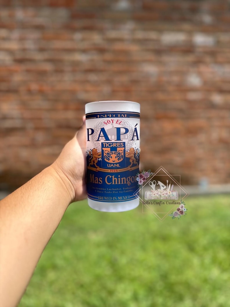 El Papa Mas Chingon Tigres Beer Mug - Etsy