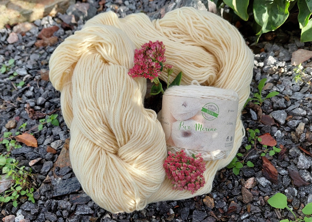 Merino Wolle // mulesingfreie Wolle zum stricken // Naturwolle - Etsy.de