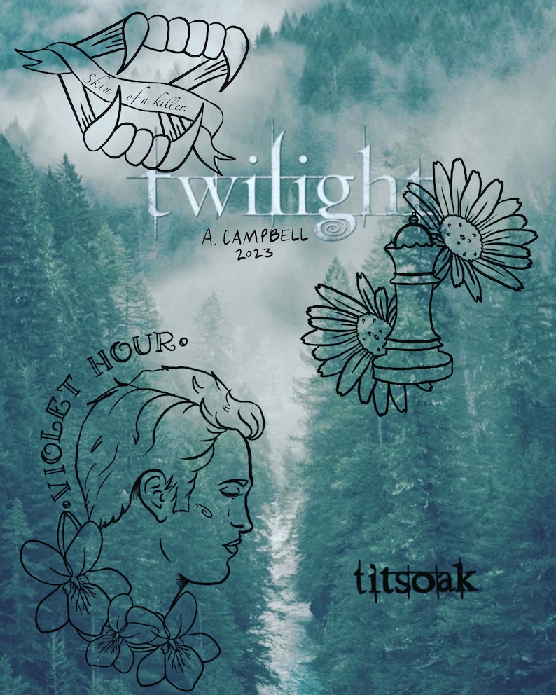 Twilight Flash Sheet Tattoo Pass - Etsy