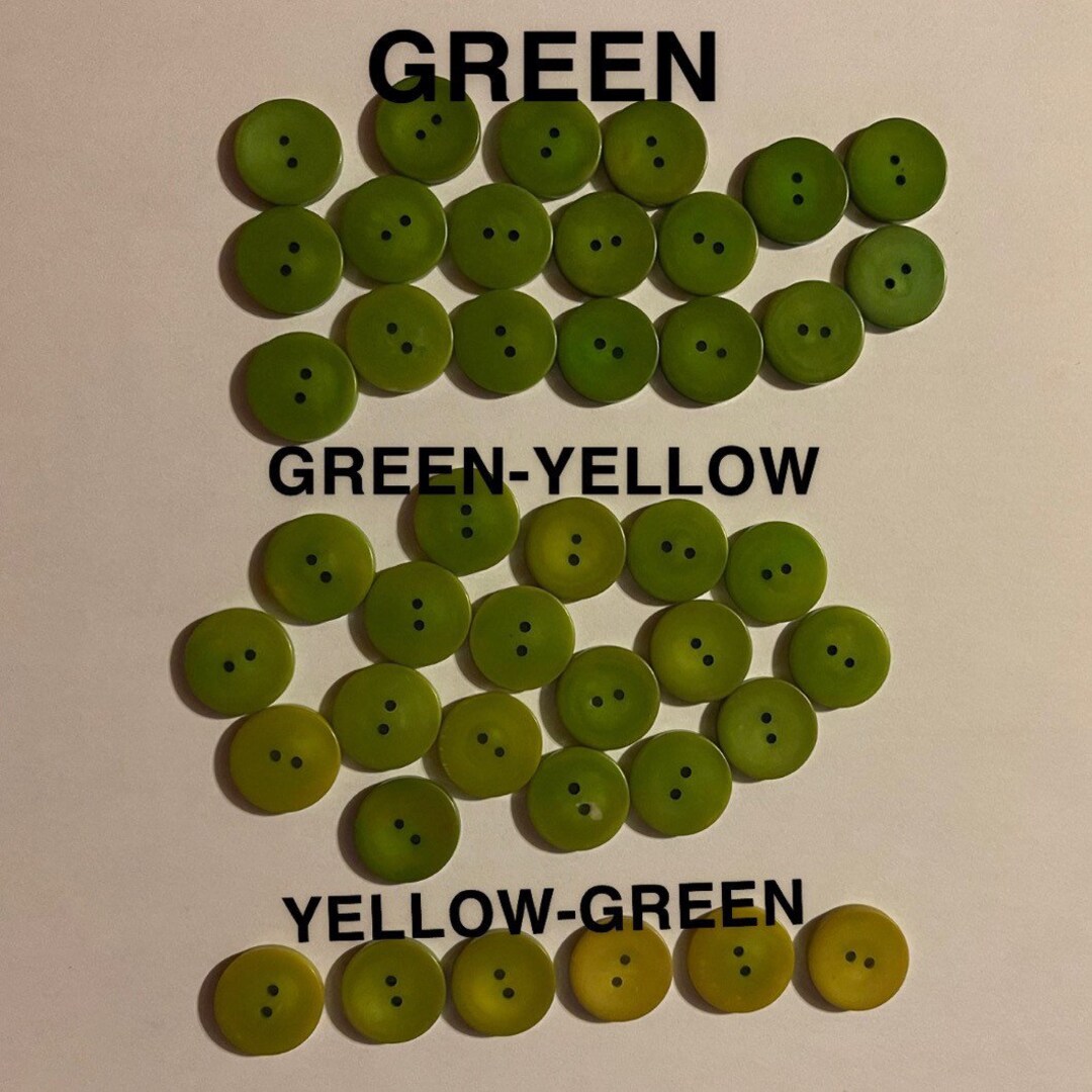 Vintage Round Faded Buttons - 19 mm (3/4”) Flat Buttons - Pack of 6 ...