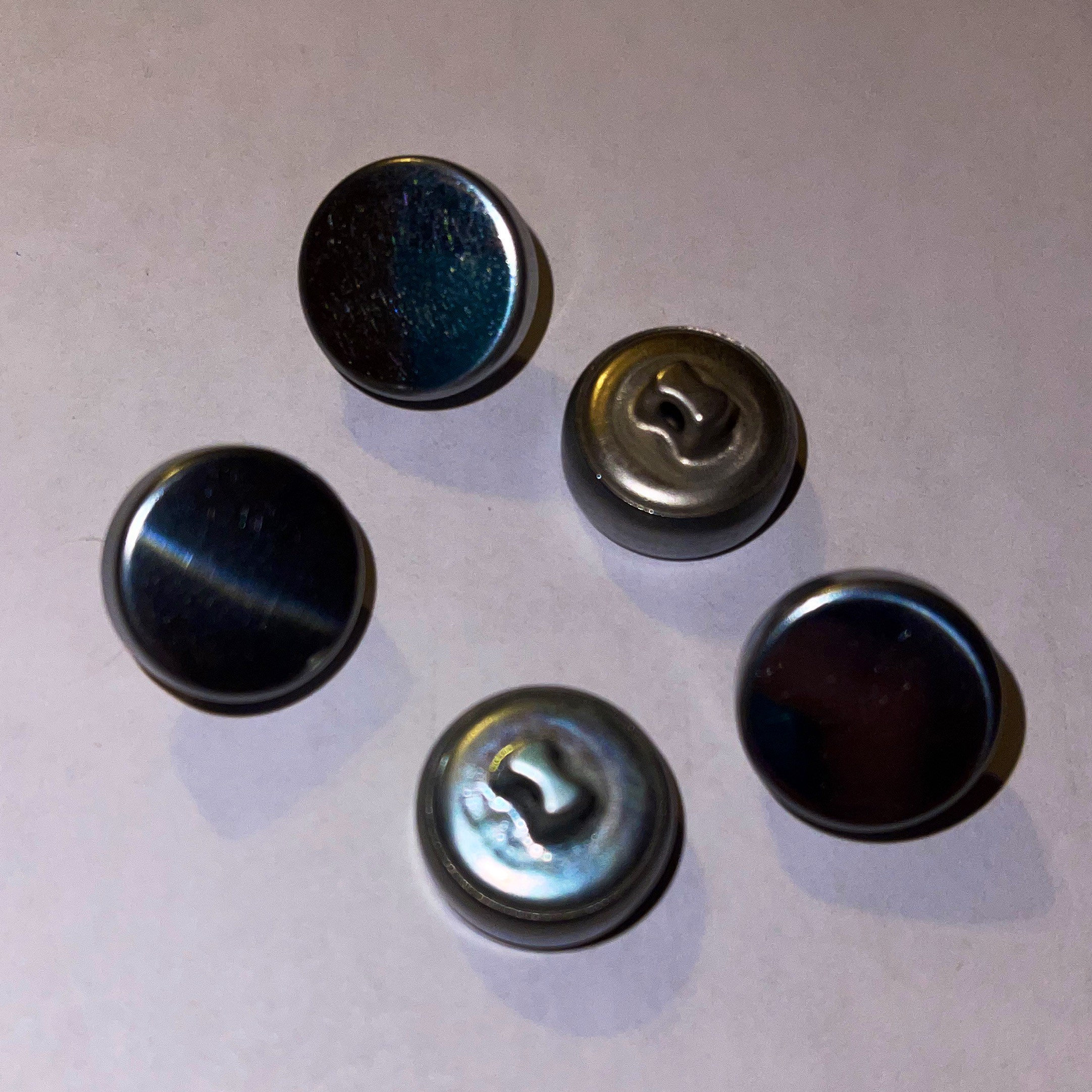 Botones redondos vintage botones de plata de 15 mm paquete - Etsy España