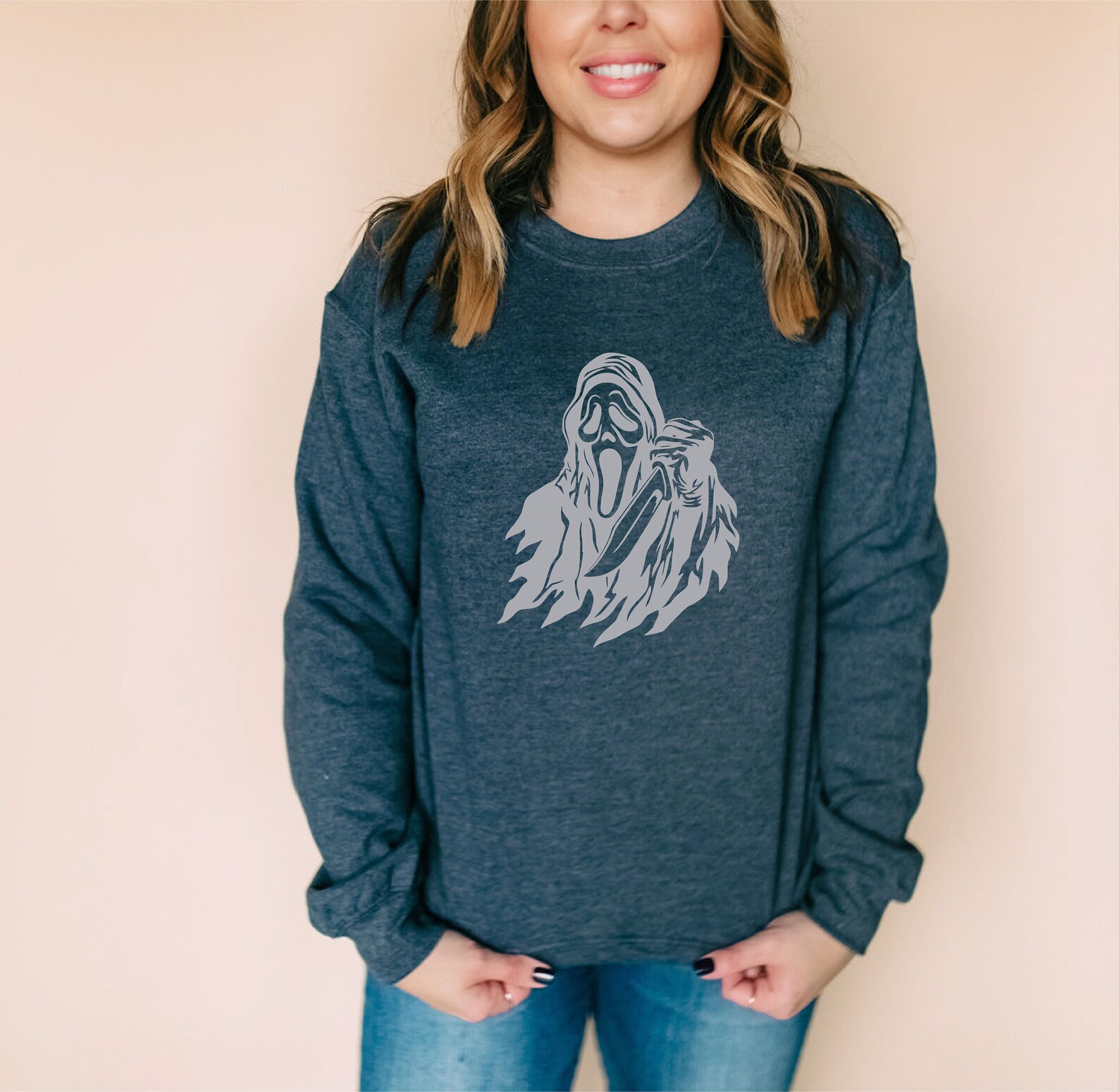 Scream Sweatshirt Horror Sweatshirt Halloween Hoodie Fall - Etsy UK