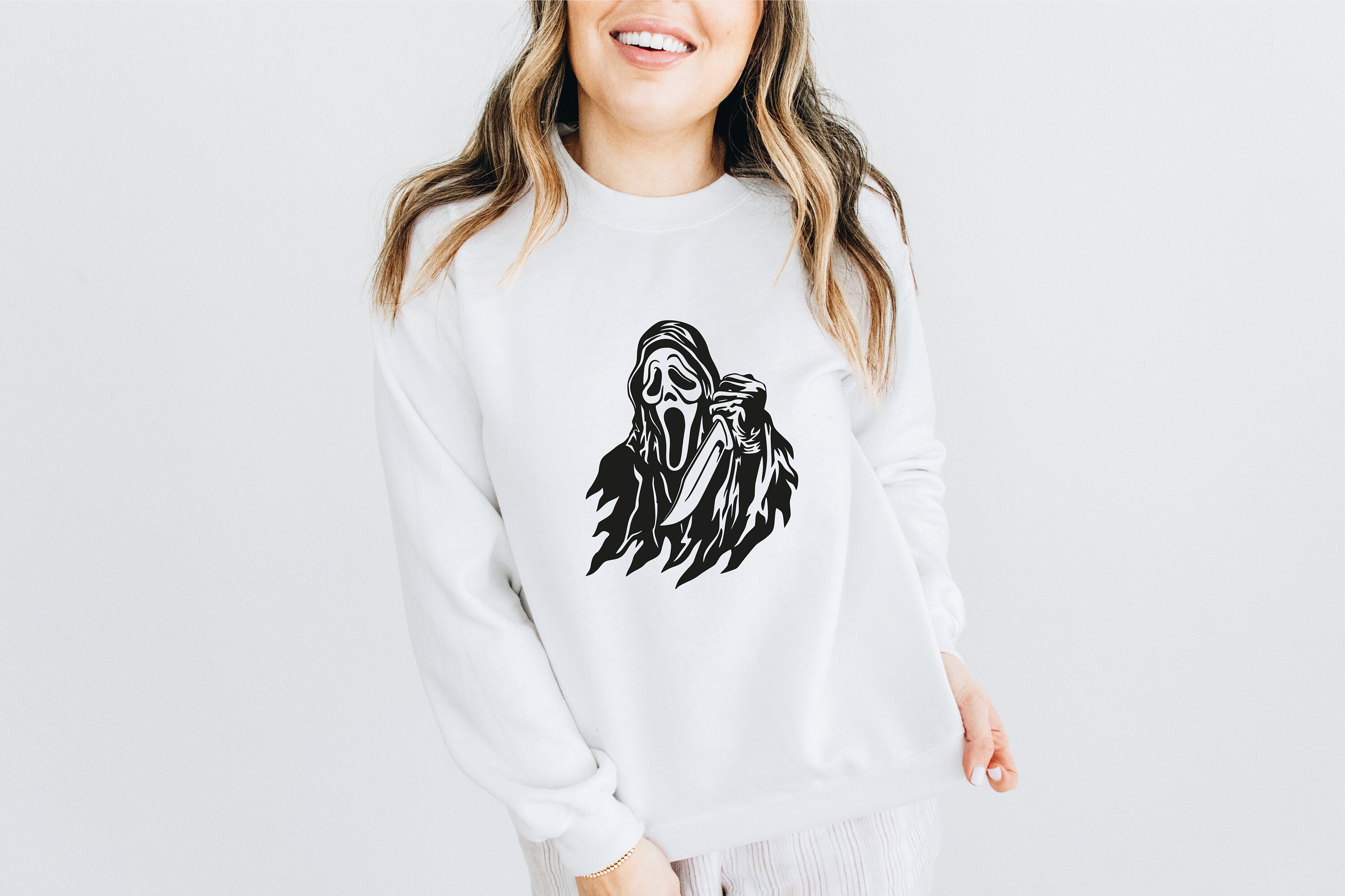 Scream Sweatshirt Horror Sweatshirt Halloween Hoodie Fall - Etsy UK