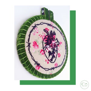 Trapped Heart Embroidery Pattern PDF / One Dollar Embroidery - Etsy