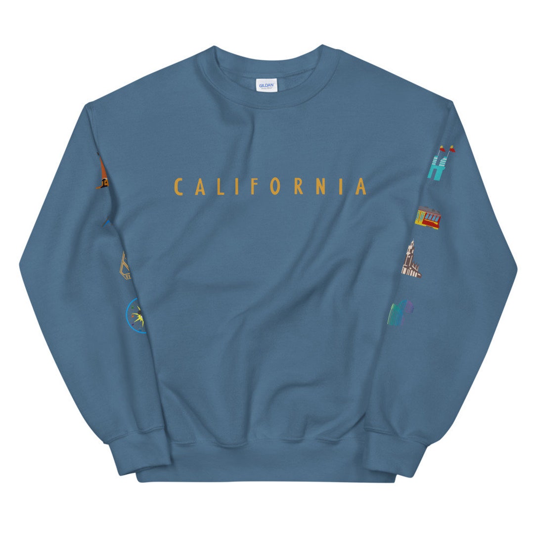 CALIFORNIA - Crew Neck Sweater (unisex) - Etsy