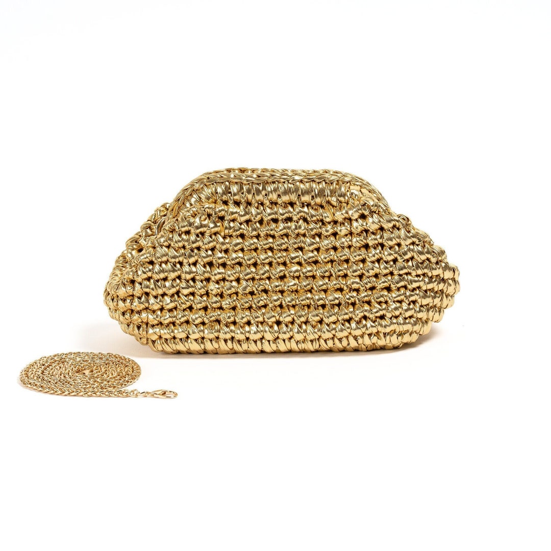 Metallic Gold Clutch Bag, Gold Purse Bag, Gold Wedding Clutch, Gold ...